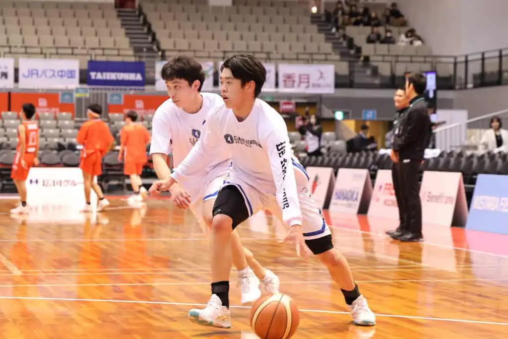 【スポーツコース】広島ドラゴンフライズU18vs男子バスケットボール専攻によるエキシビションマッチを開催！-2024年1月5日(金)- | クラーク記念国際高等学校